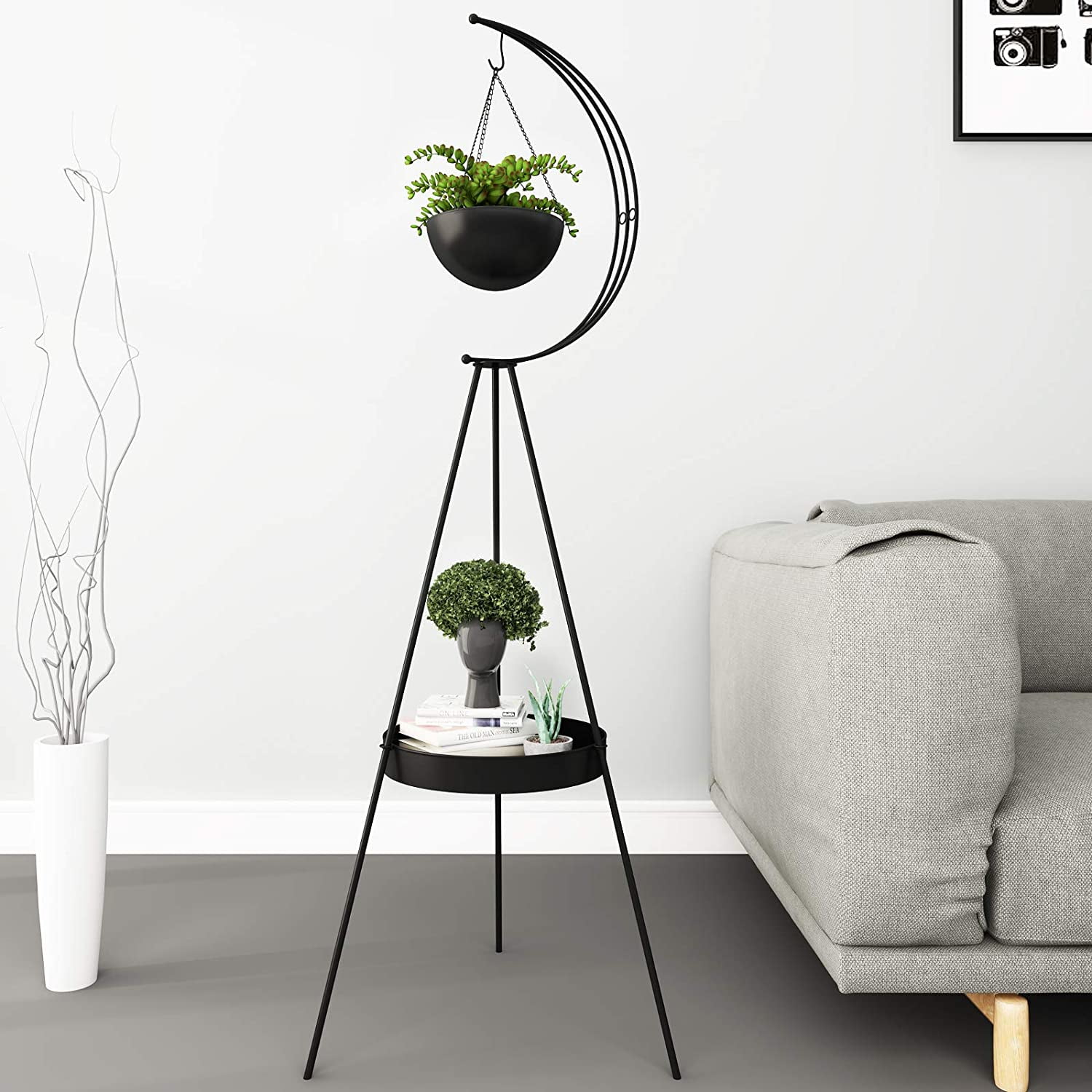 Metal Plant Stand, Plant Holder for Indoor Outdoor, Multifunctional ...