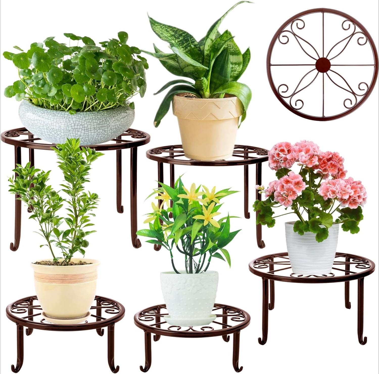 Metal Plant Stand Plant Stands for Indoor Outdoor Plants Multiple Heavy ...