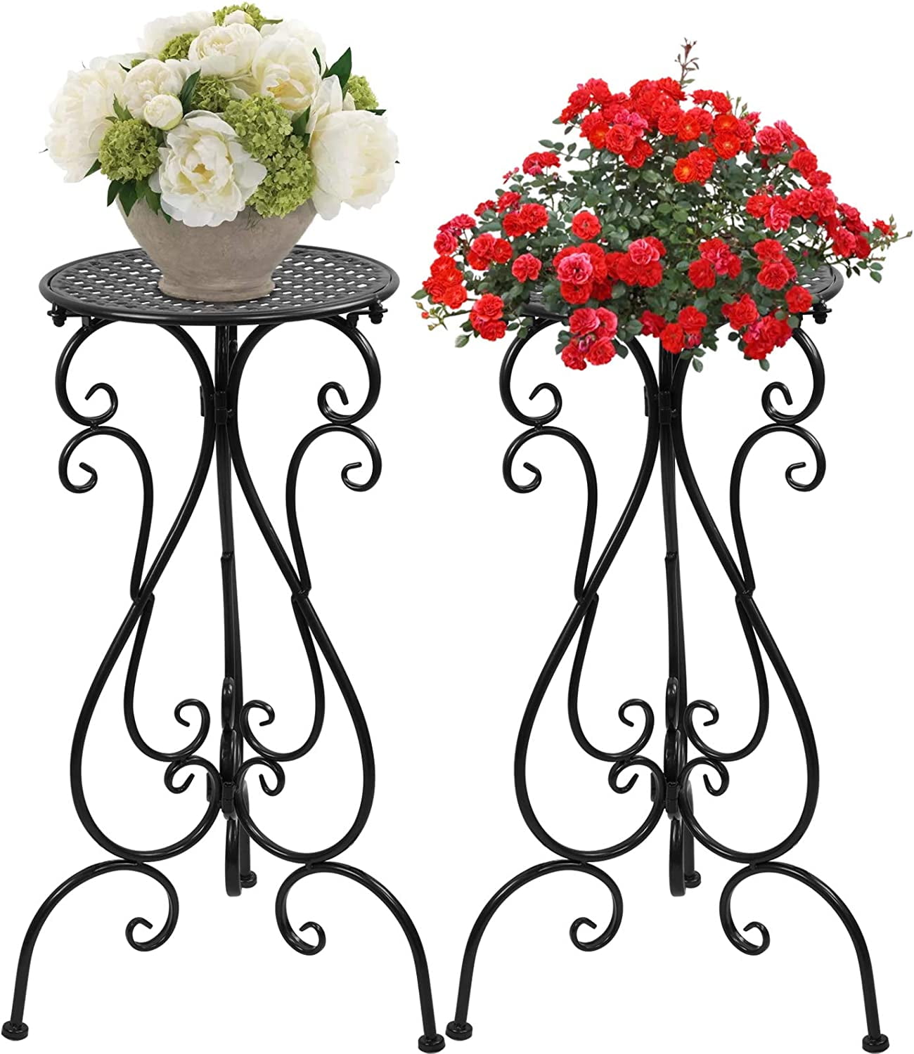 Metal Plant Stands Indoor Outdoor, Heavy Duty Flower Pot stand 22.5 ...