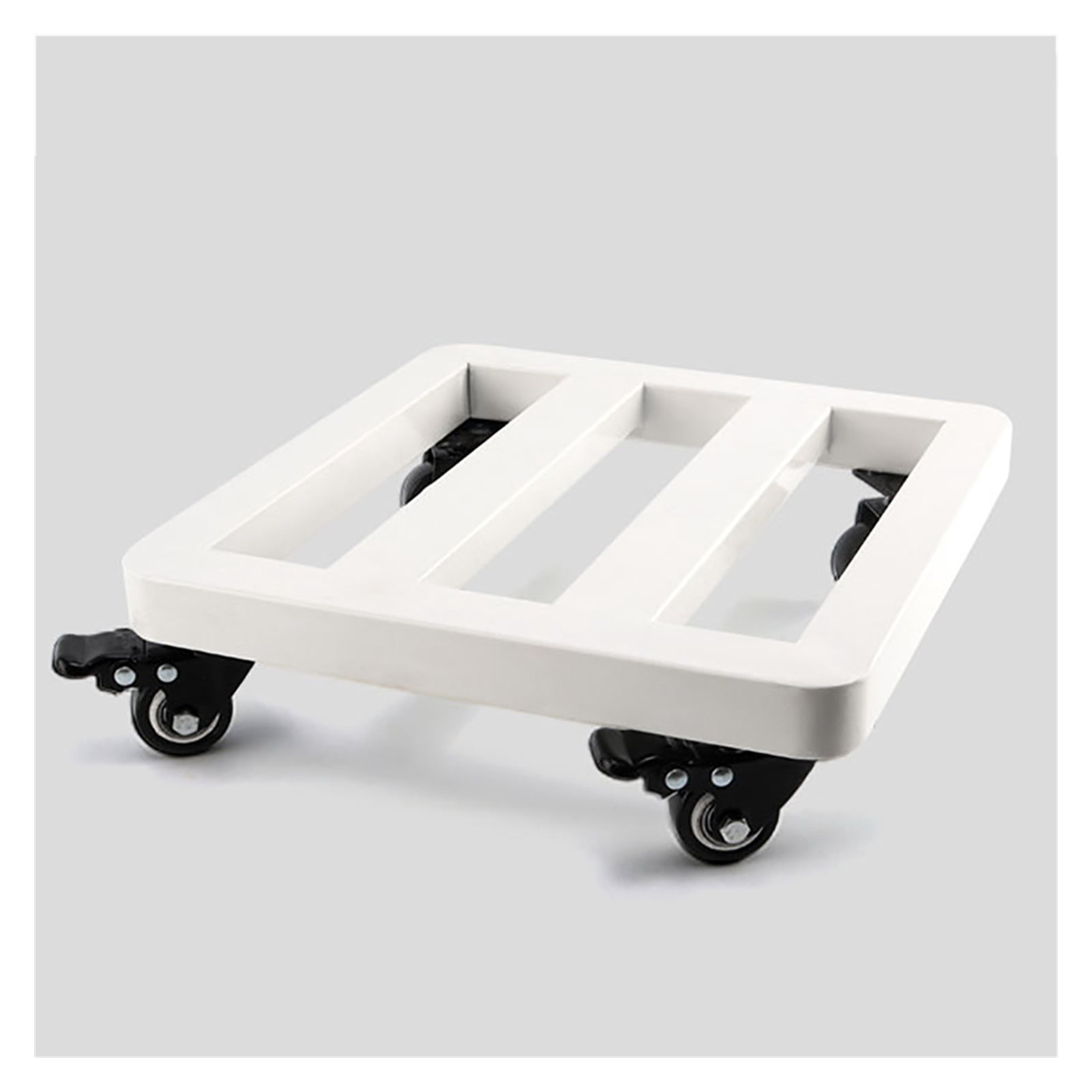 Metal Planter Caddy with Rolling Wheels,Square Round Angle Iron Plant ...