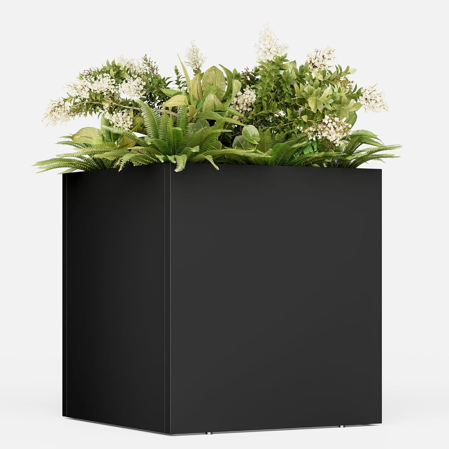 Metal Planters for Outdoors, Square Metal Planter Box 15”L x 15”W x 18 ...