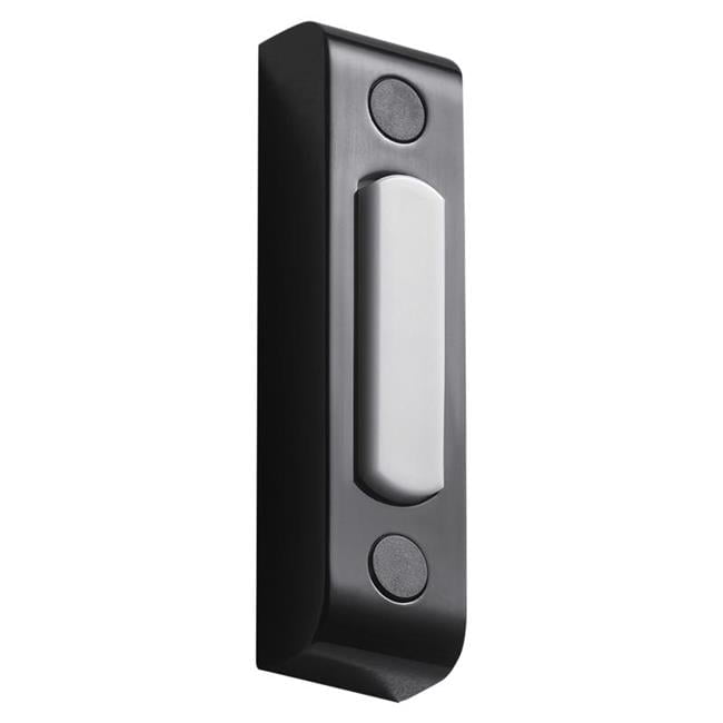 Metal & Plastic Wired Pushbutton Doorbell, Black - Walmart.com