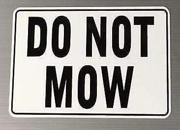 Metal Plate Sign Do Not Mow Gate Bar Warning Home Wall Store Decor Cave ...