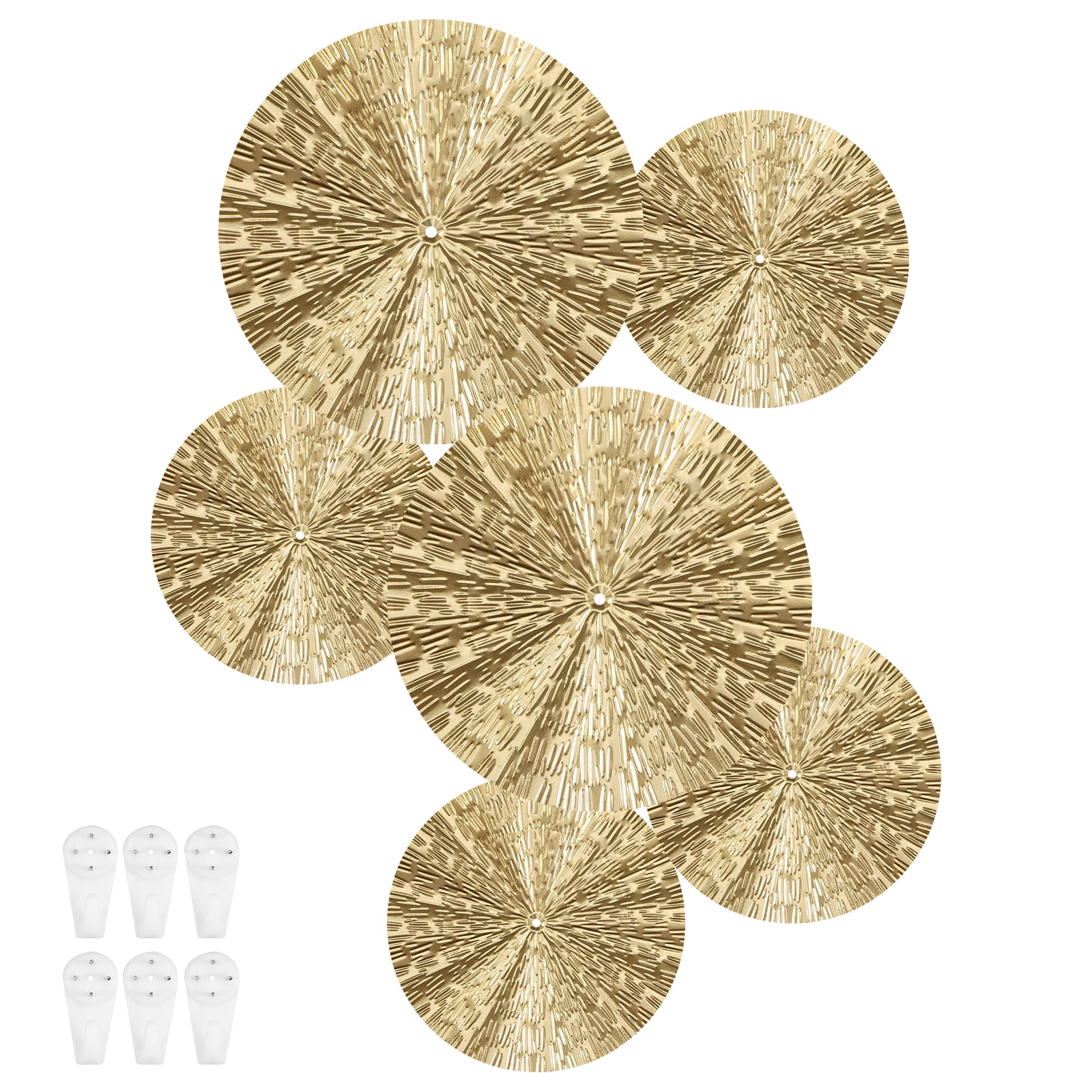 Metal Plate Wall Decor Art Minimalist Gold Wall Decoration Hangable ...