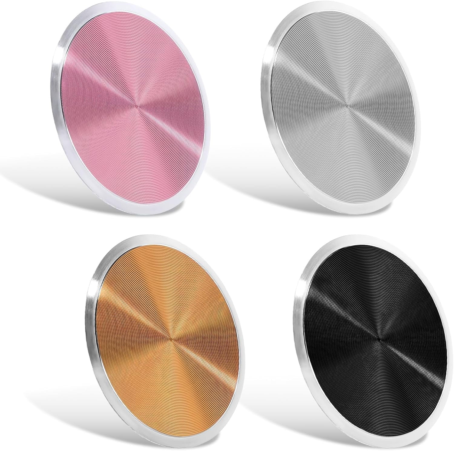 Metal Plates Replacement Set, 4 Pack for Magnetic Car Mount Round Patch ...