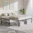 Metal Platform Bed Frame, 16 Inch Heavy Duty Steel Slats Mattress ...