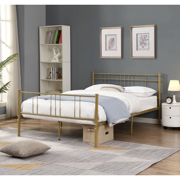Metal Platform Bed Frame - Noise-free & Non-slip - Walmart.com