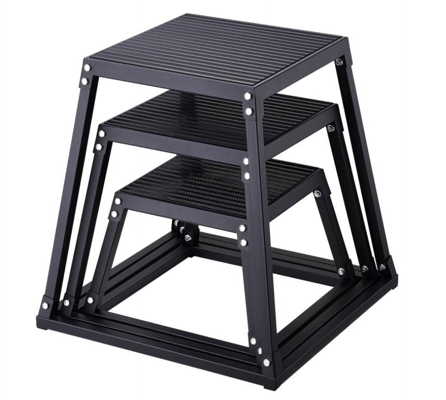 Metal Plyo Box, Steel Step Up Boxes for Exercises, Plyometric Jumping ...