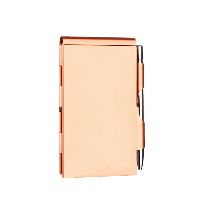 Metal Pocket Notebook with Pen Tearable Metal Notebook Mini Notepad ...