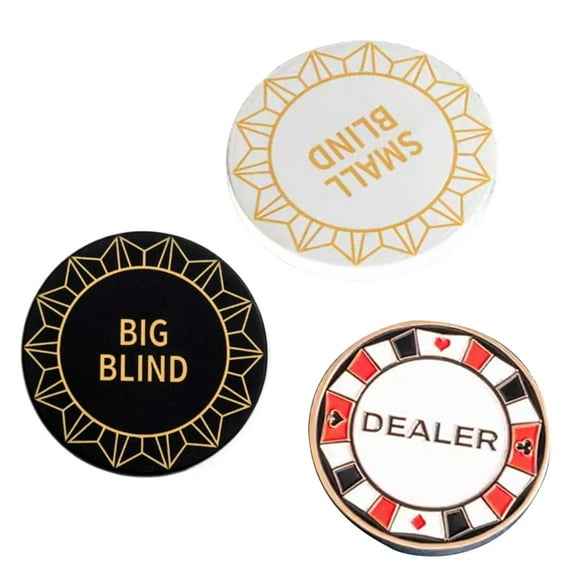 2-Sided Texas Hold'em Poker 2" All In Button, Red wth Black Lettering ...