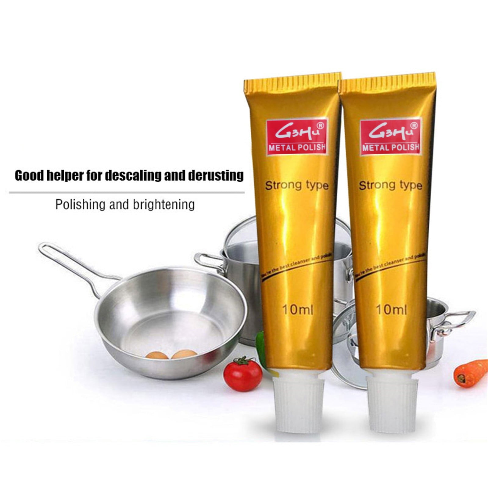 Metal Polish Cream,Stainless Steel/Silver/Coin/Brass Polish Cleaner ...