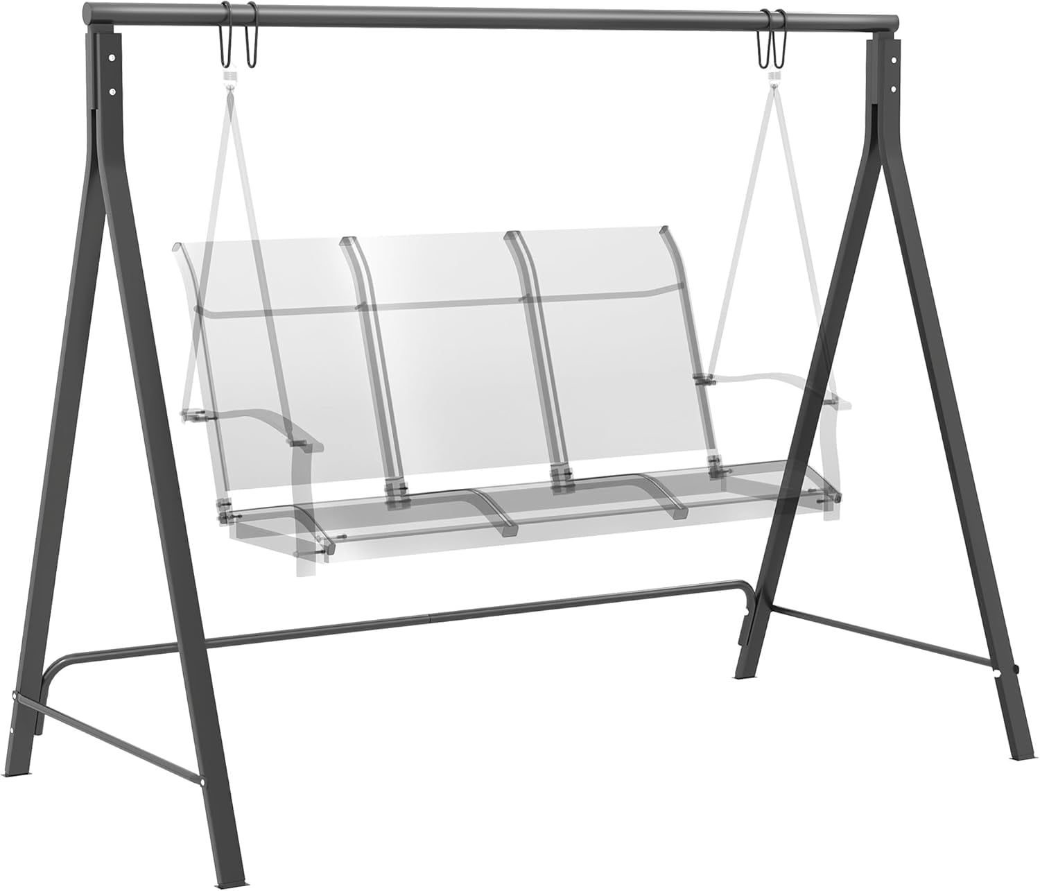 Metal Porch Swing Stand, Heavy Duty Swing Frame, Hanging Chair Stand ...