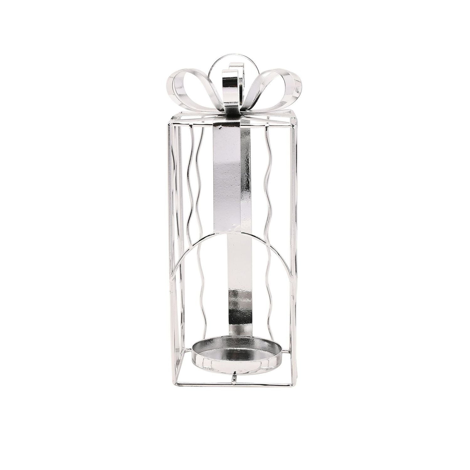 Metal Present Shaped Tealight Holder - 22cm - Walmart.com