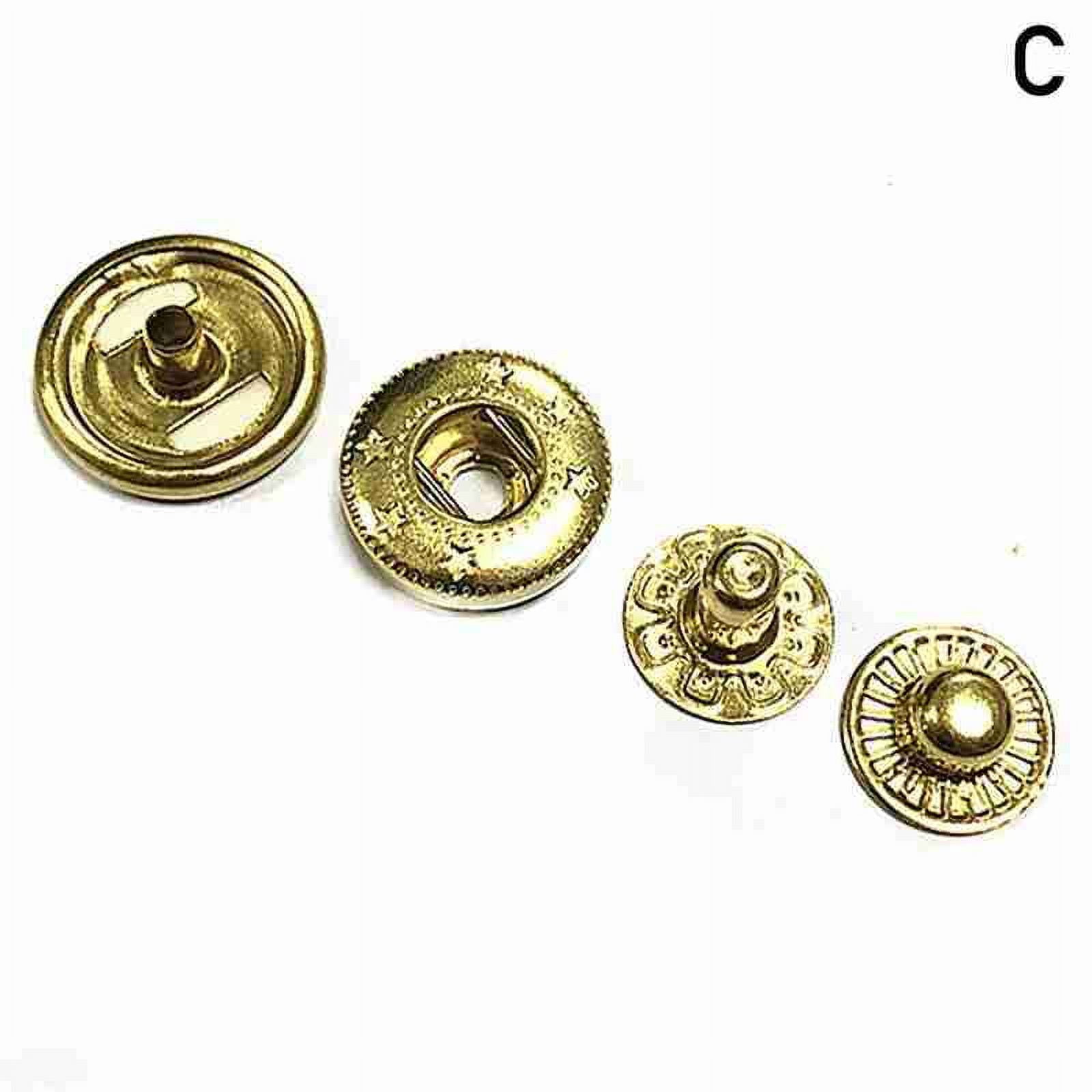 Metal Press Stud Snap Button Popper Fastener For Leather Clothes Repair ...