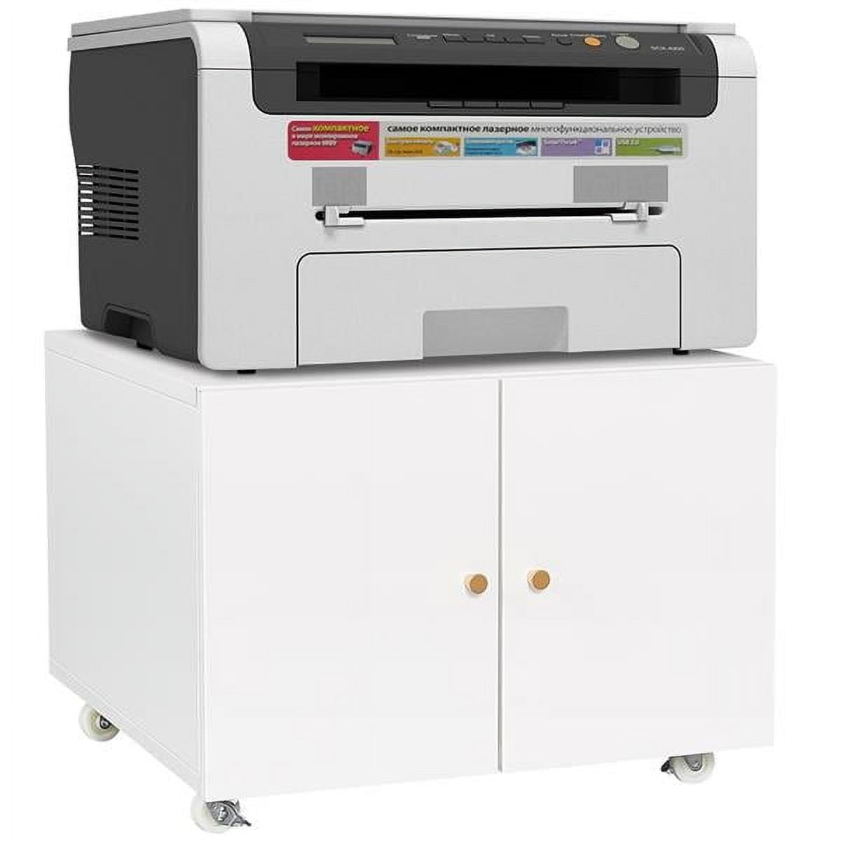 Metal Printer Stand with Storage Mobile Printer Tables for Small Spaces ...