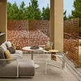 Metal Privacy Screen Free Standing Street - 76x47 Rust - Walmart.com