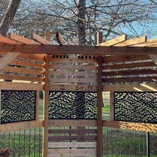 Outdoor Privacy Screens and Trash Can Enclosures for Patio Gardens