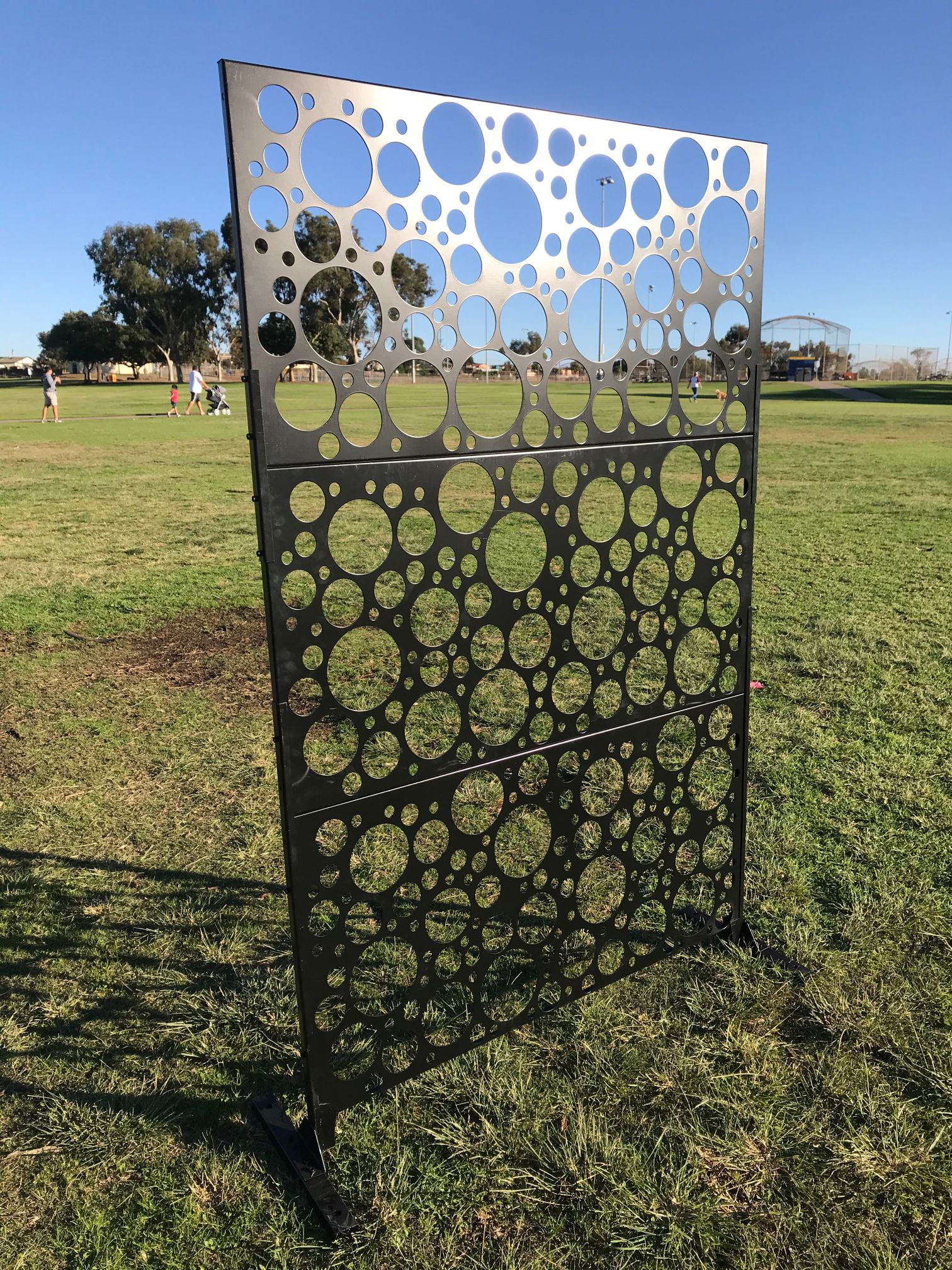 Metal Privacy Screen, Laser Cut Decorative Steel Privacy Panel Metal ...