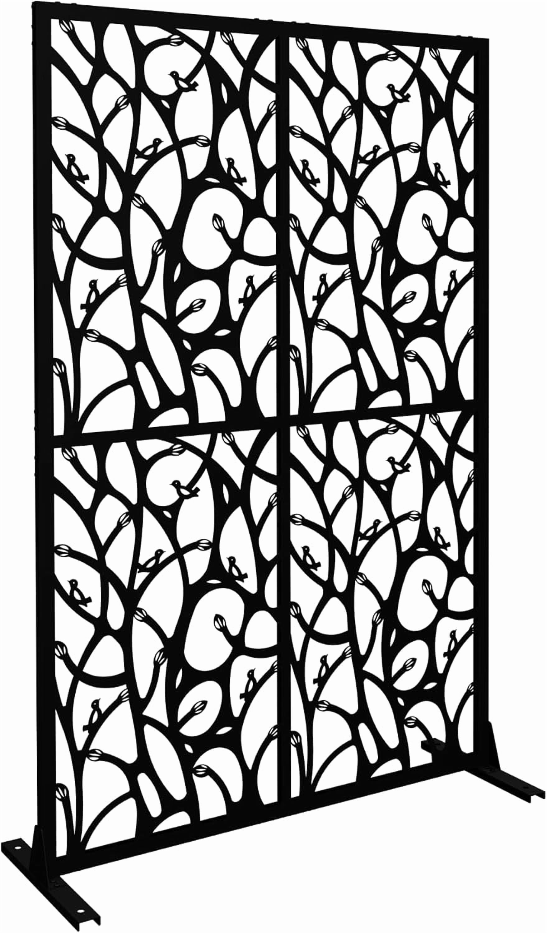 Metal Privacy Screens 72" H Outdoor Privacy Screens Panels Outdoor and ...