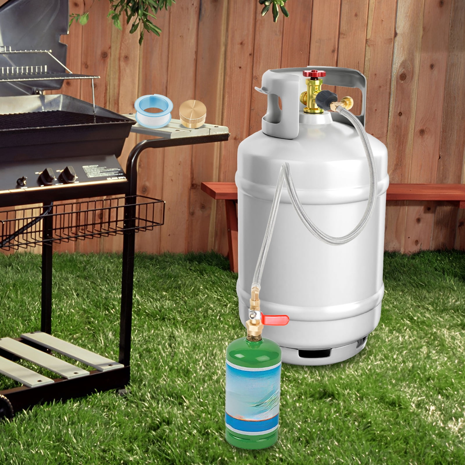 Metal Propane Refill Adapter Hose Good Sealing Propane Tank Filler ...