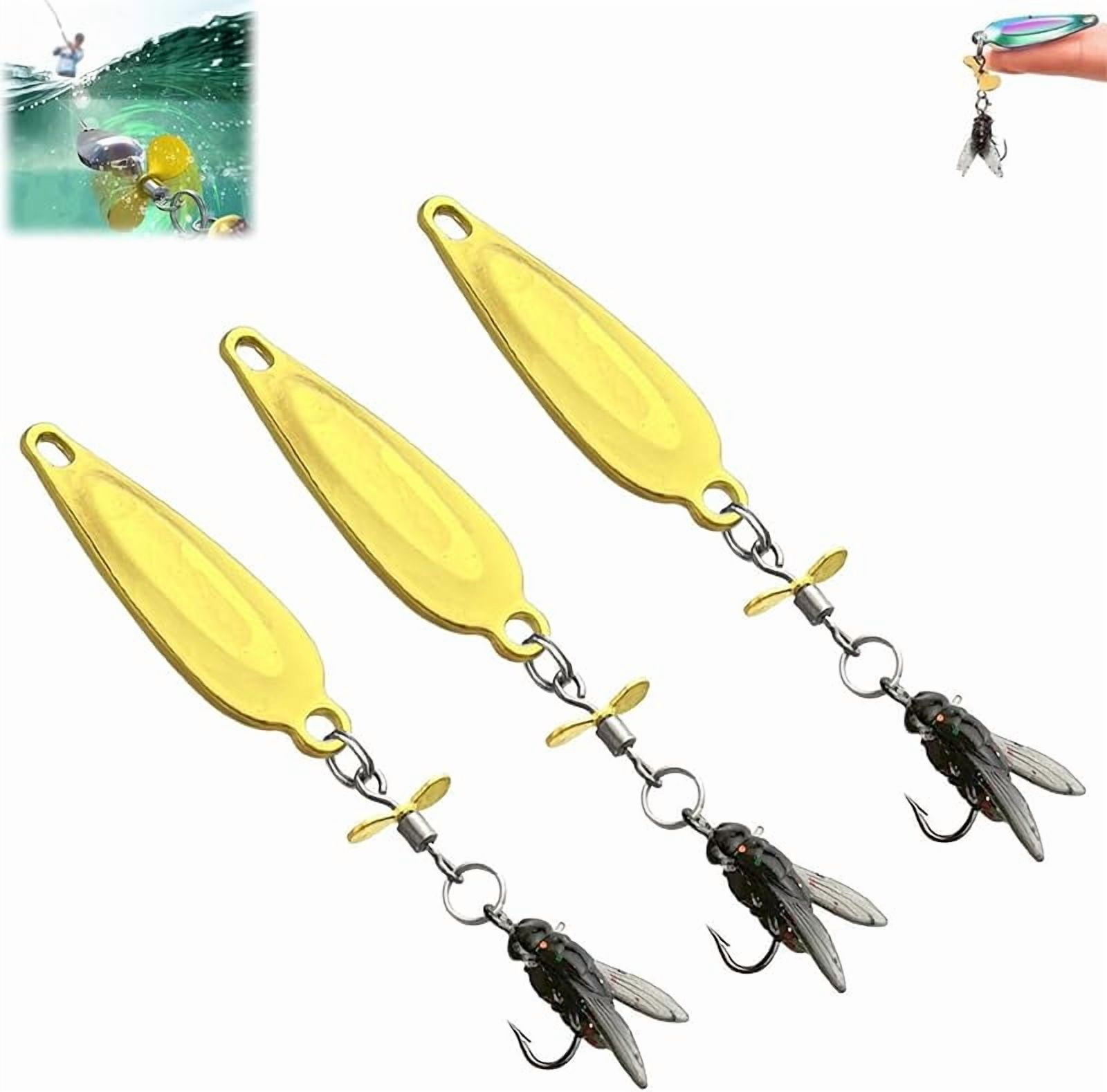 Metal Propeller Fishing Lure for Catching Fish,Fly Spinning Propeller ...