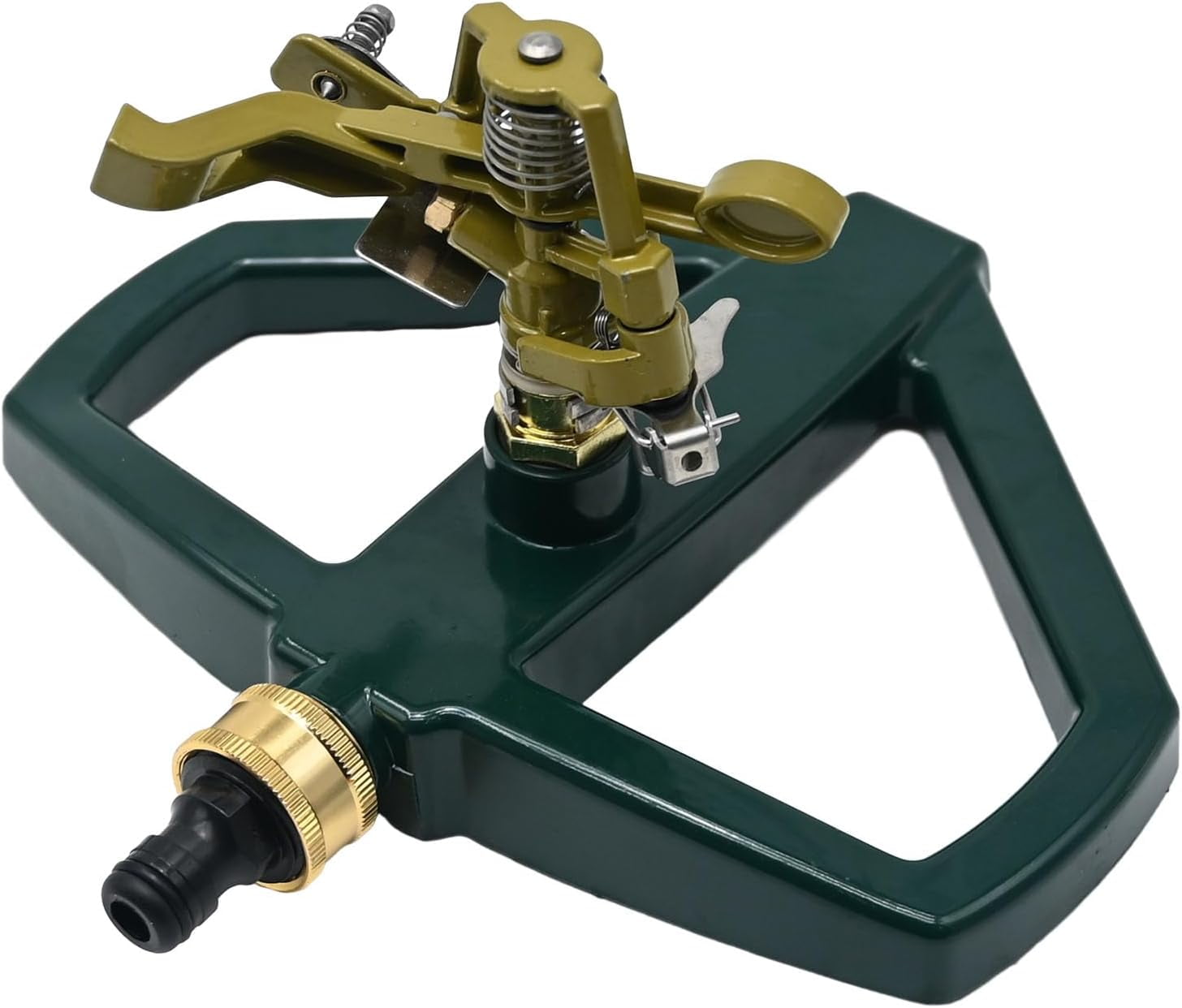 Metal Pulsating Impact Lawn Sprinkler w/Metal Base, Adjustable Heavy ...