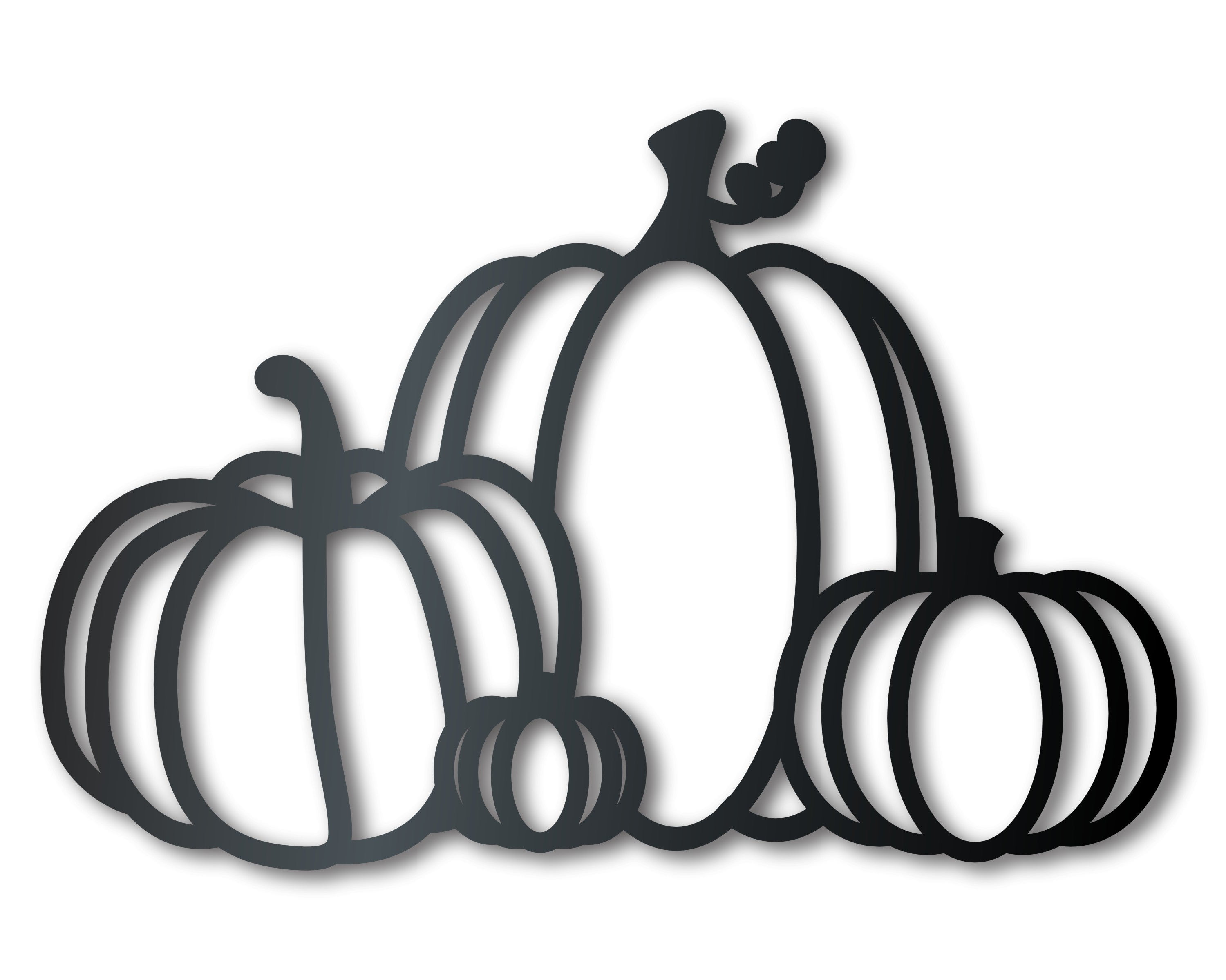 Metal Pumpkins Wall Art | Fall | Indoor Outdoor | Up to 36" | Over 20 ...