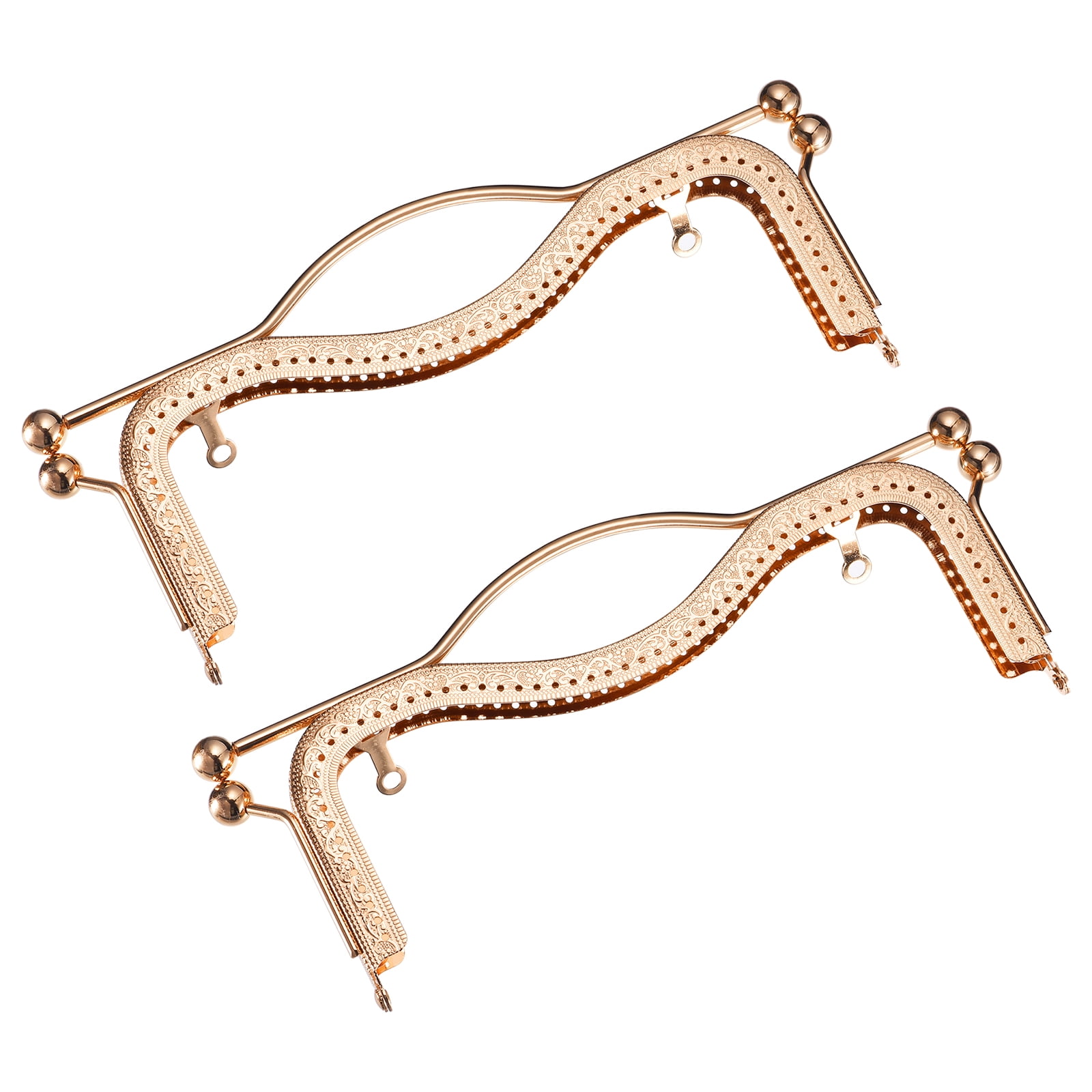 Metal Purse Frame, 2pcs Kiss Lock Clasp Frame for Coin Purse Sewing Bag ...