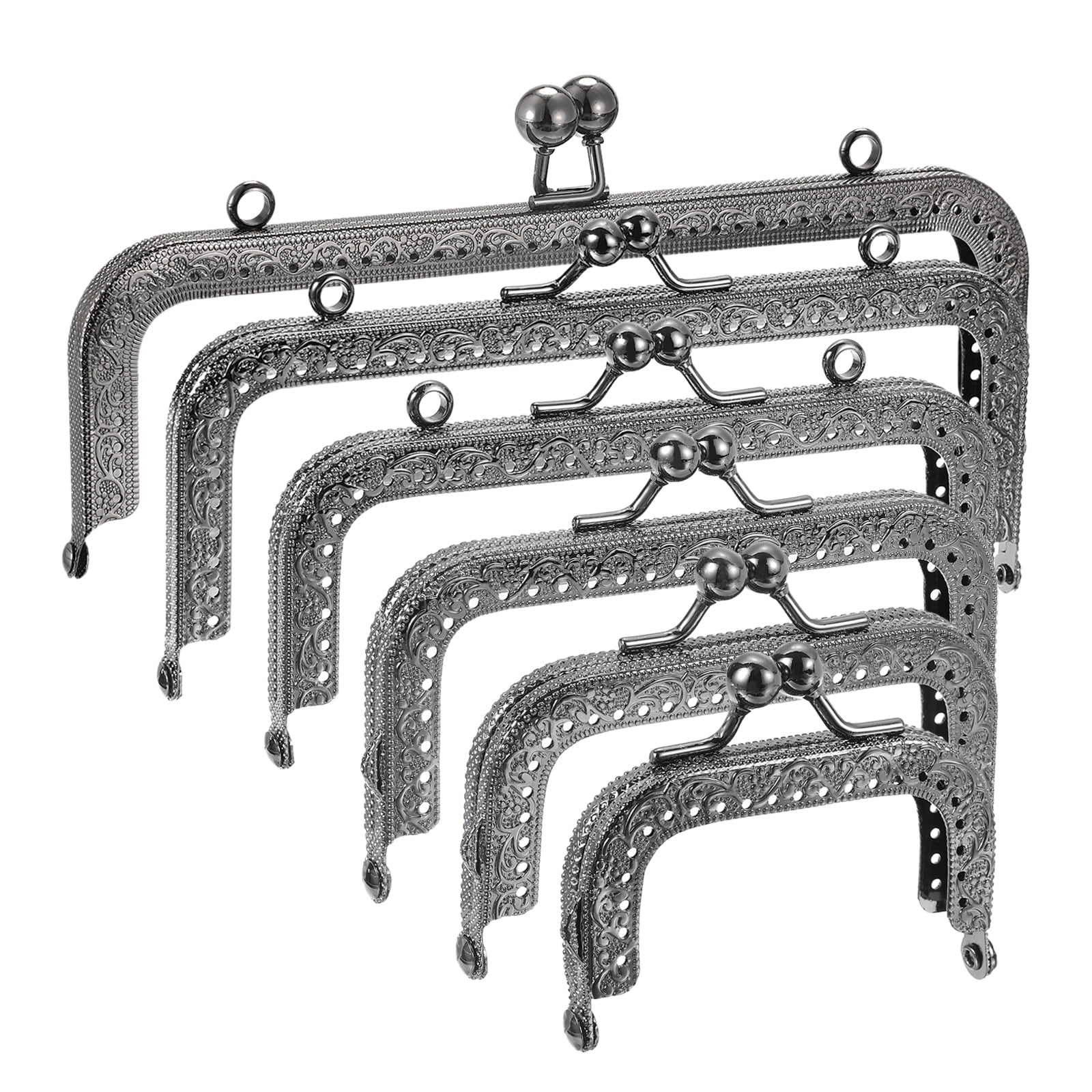 Metal Purse Frame, 6Pack Kiss Lock Clasp Frame for Bag(2"/3"/4"/5"/6"/7 ...