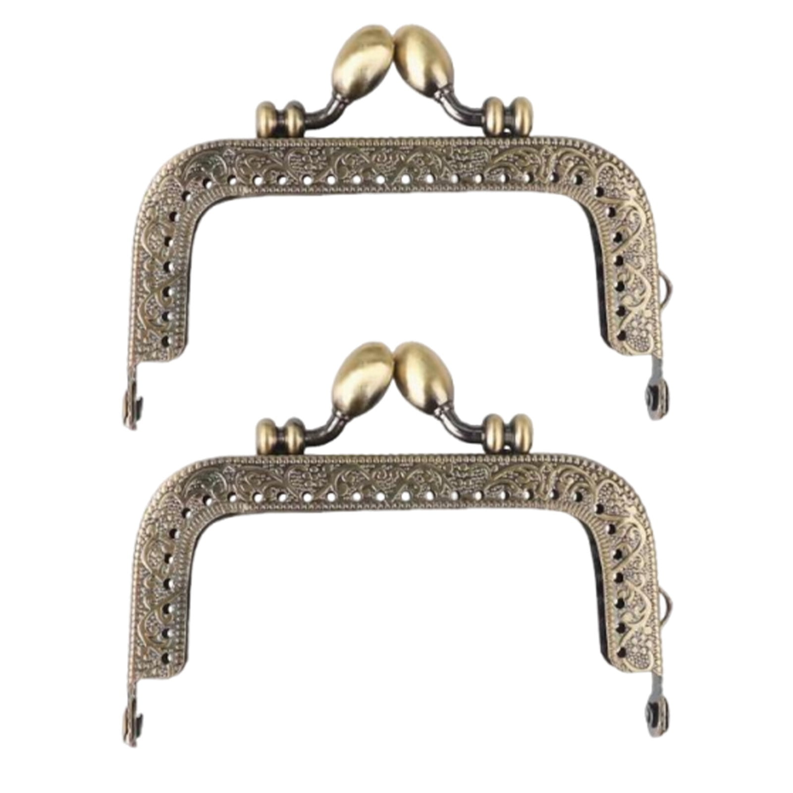 Metal Purse Frame,Retro Semicircular Embossed Handle,Purse Clasp Frame ...