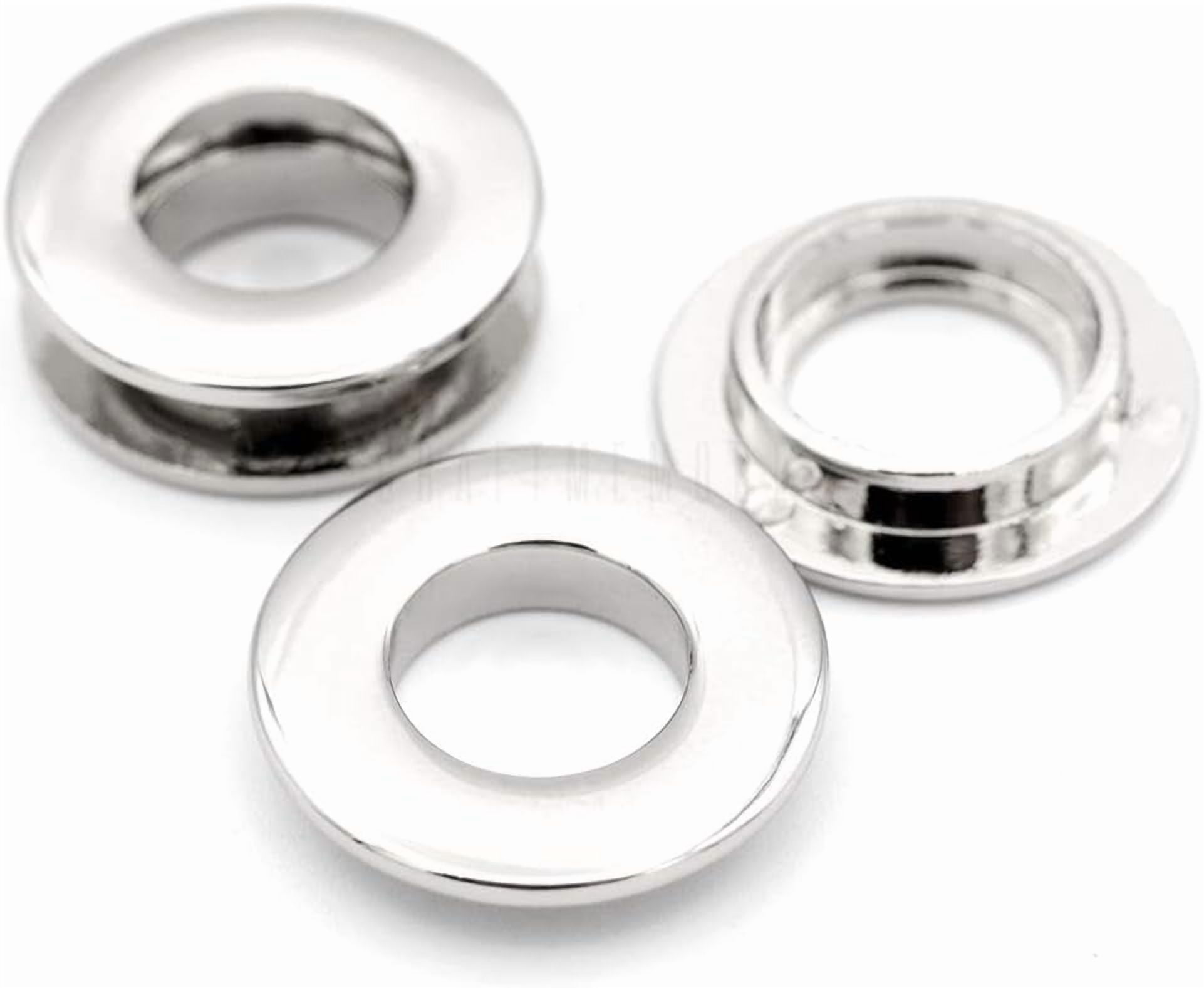 Metal Push Snap Together Grommet Flat Surface Snap Rings Eyelet O-Rings ...