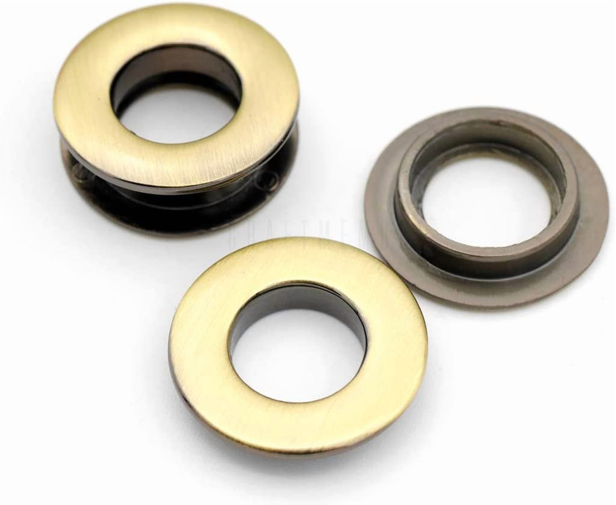 Metal Push Snap Together Grommet Flat Surface Snap Rings Eyelet O-Rings ...