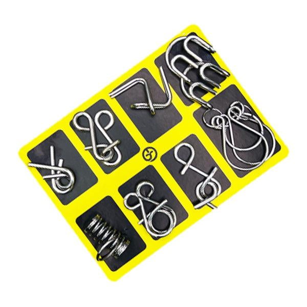Metal Puzzle Ring 24 Piece Set High-Quality Educational Intellectual ...