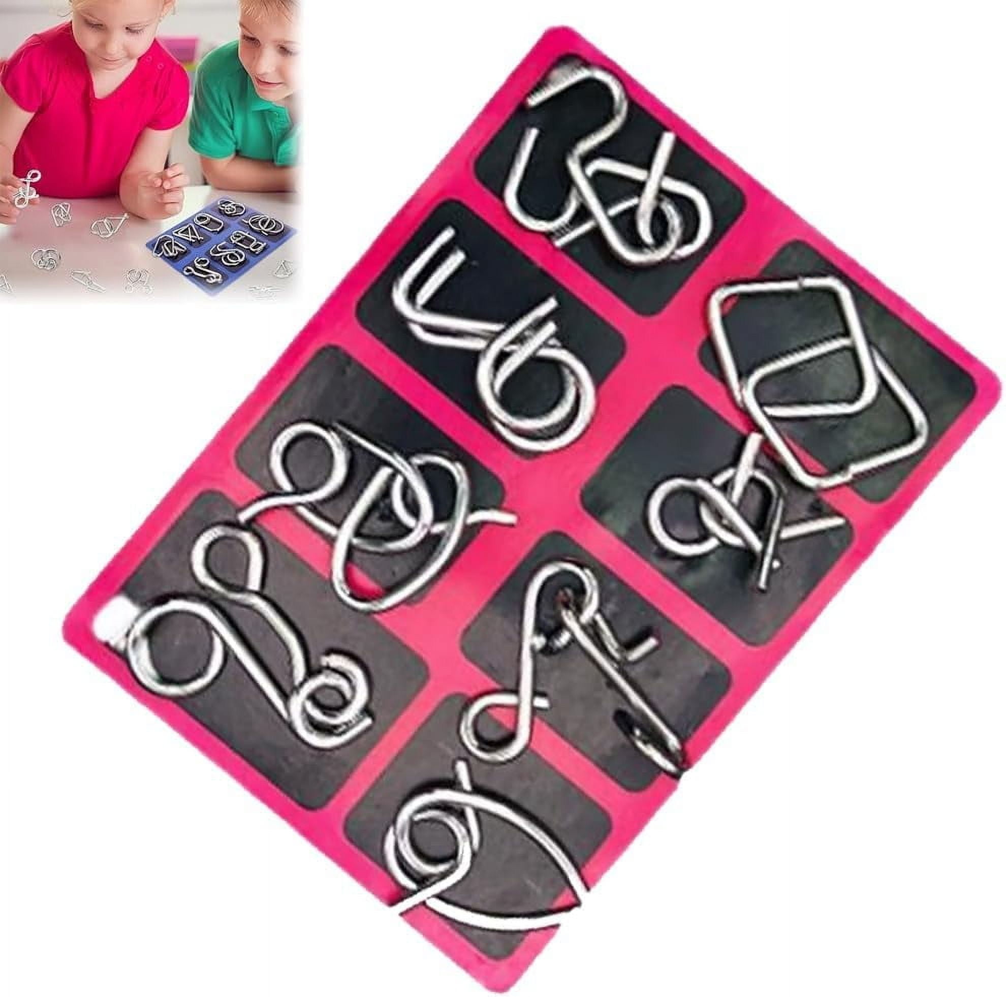 Metal Puzzle Ring, Educational Intellectual Toys IQ Toys, Metal Brain ...