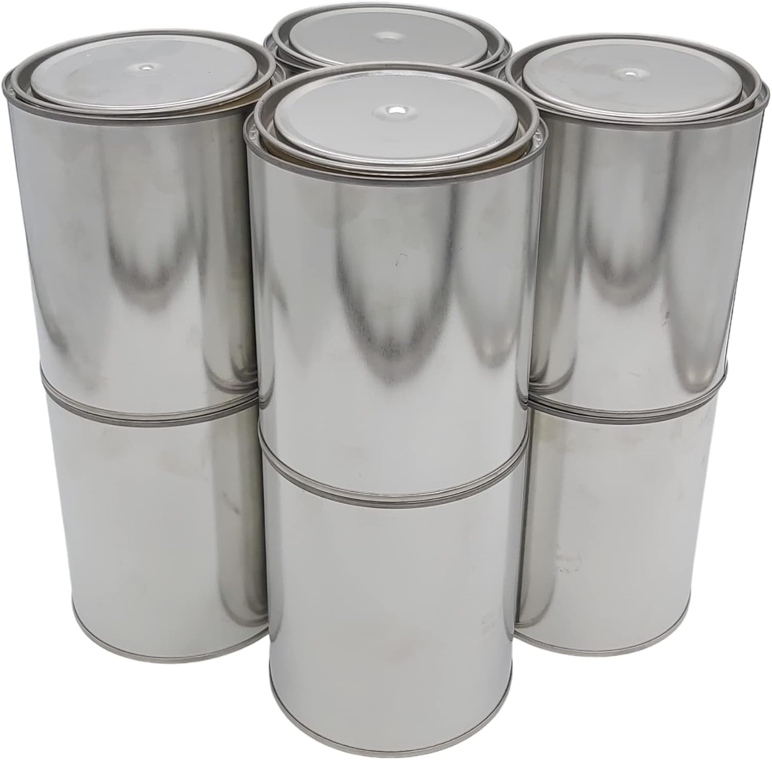 Metal Quart Size Paint Can, Empty Quality Tinplate Unlined Cans w/Lids ...