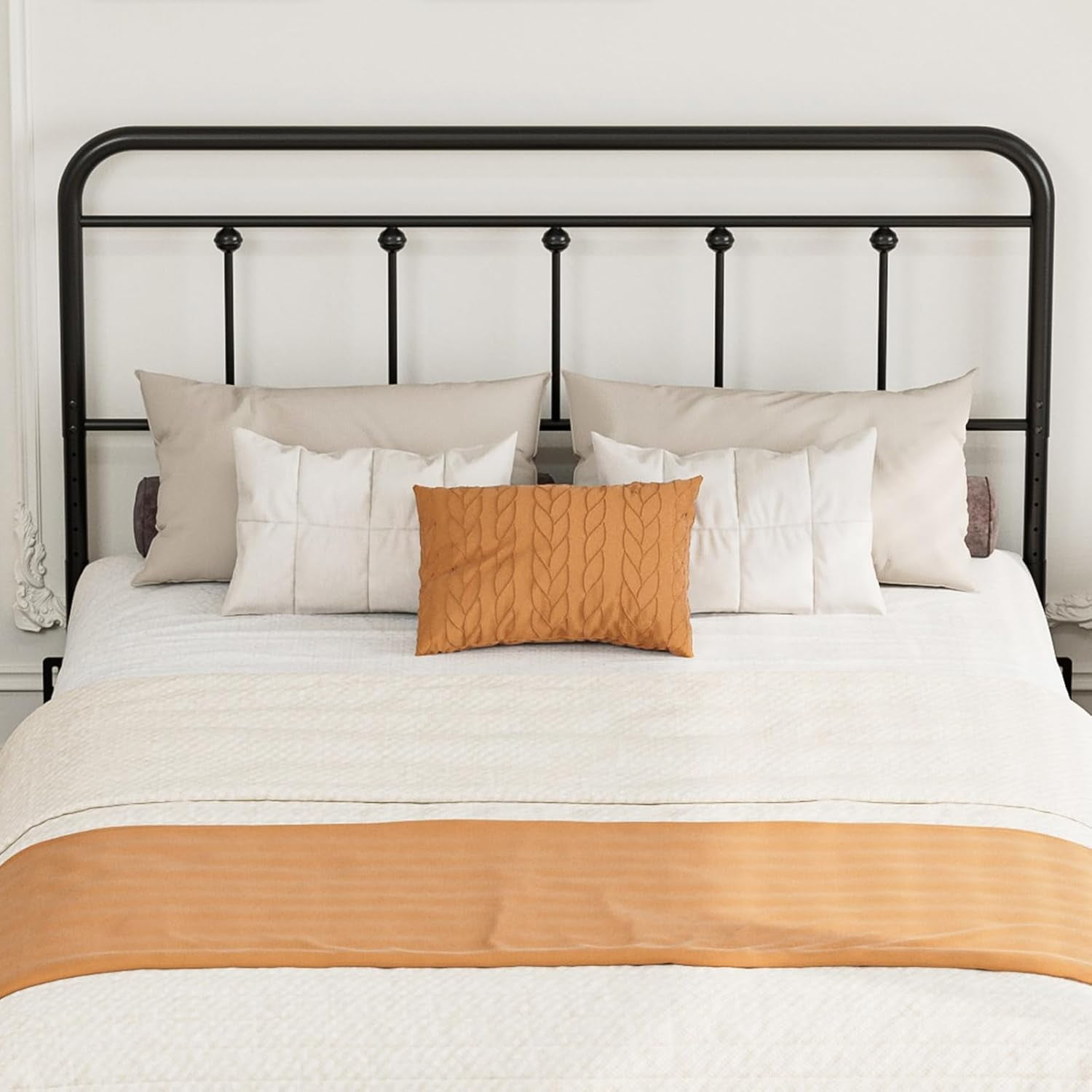 Metal Queen Size Headboard Only, Adjustable Height, Steel Queen ...