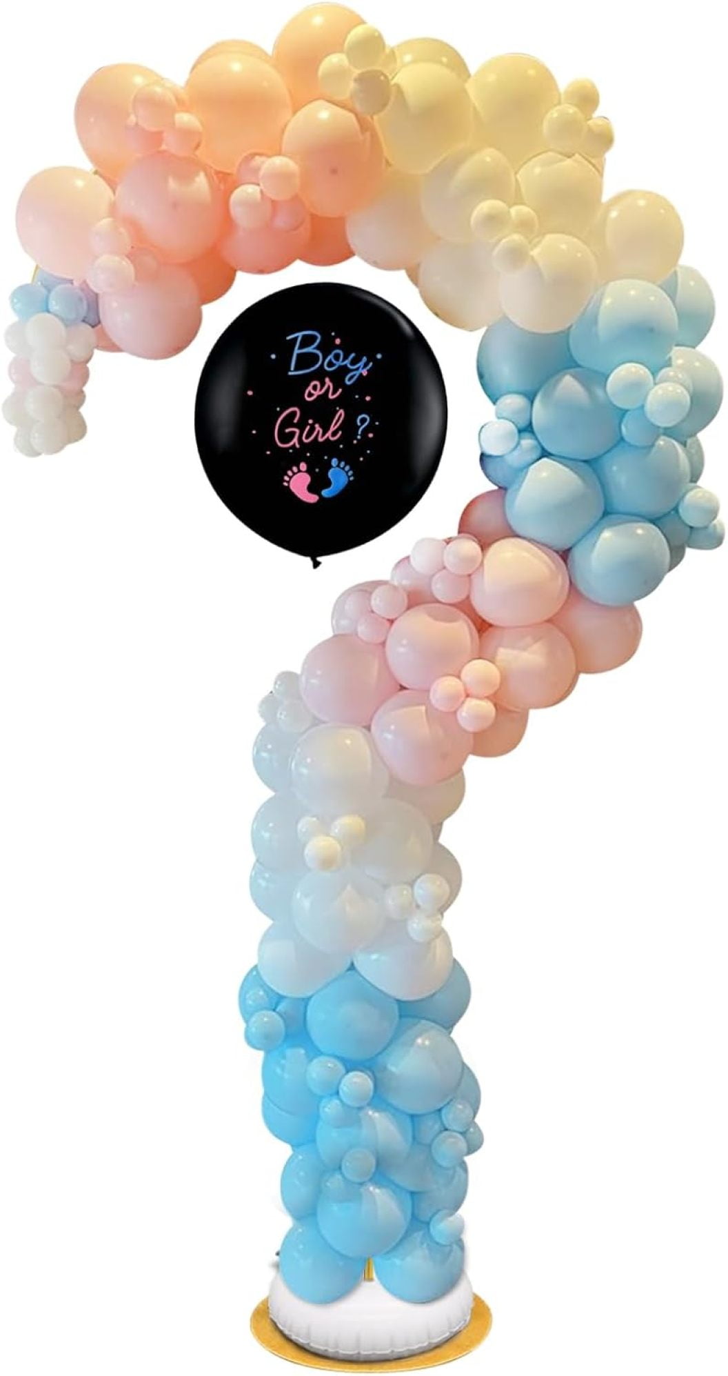 Metal Question Mark Arch Backdrop Stand Gender Reveal Balloon Arch ...