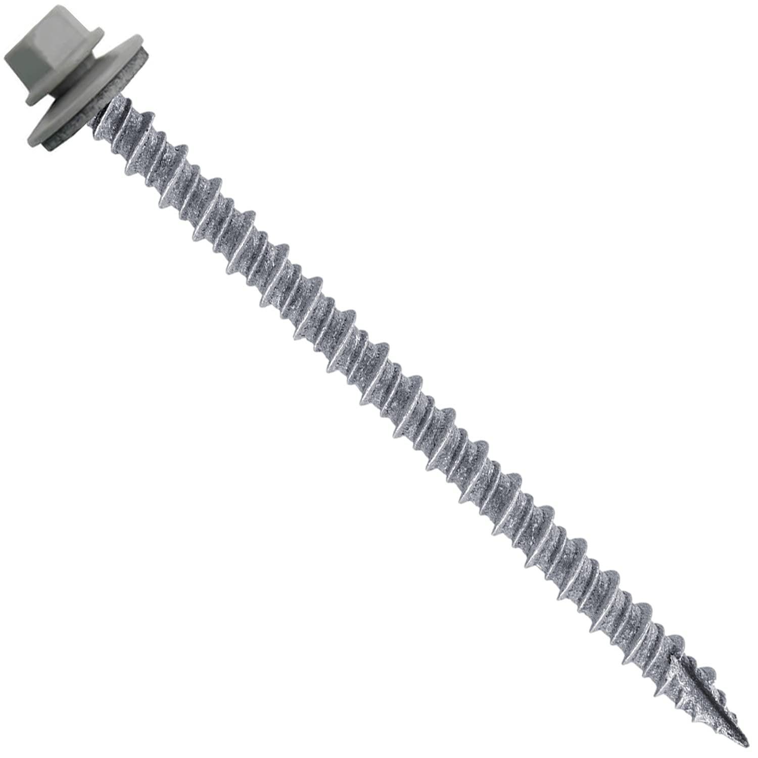 Metal ROOFING SCREWS: (250) Screws x 3" ABC GRAY Hex Head Sheet Metal ...
