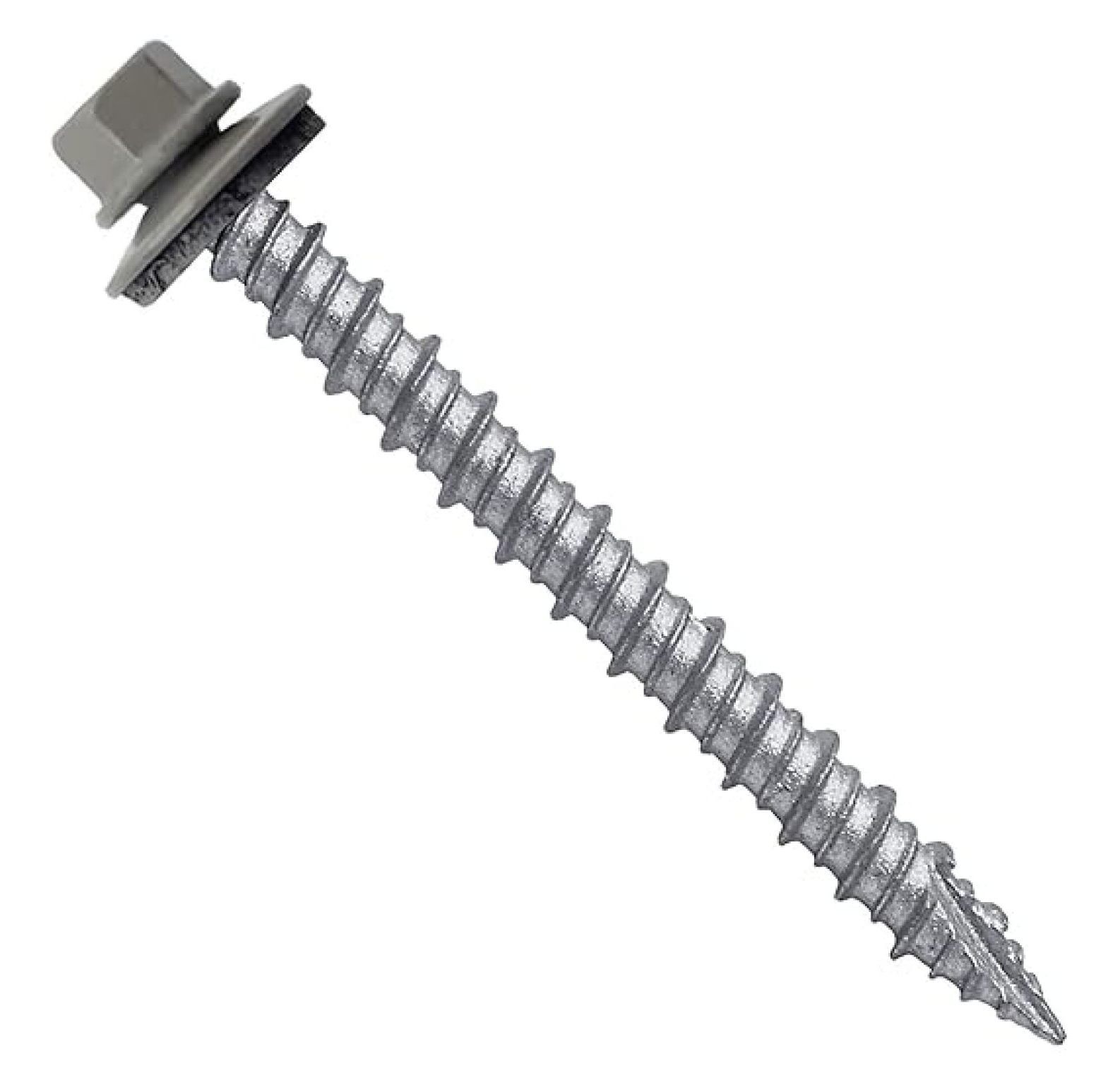 Metal ROOFING SCREWS: (750)10 x 2" Clay Hex Head Sheet Metal Roof Screw ...