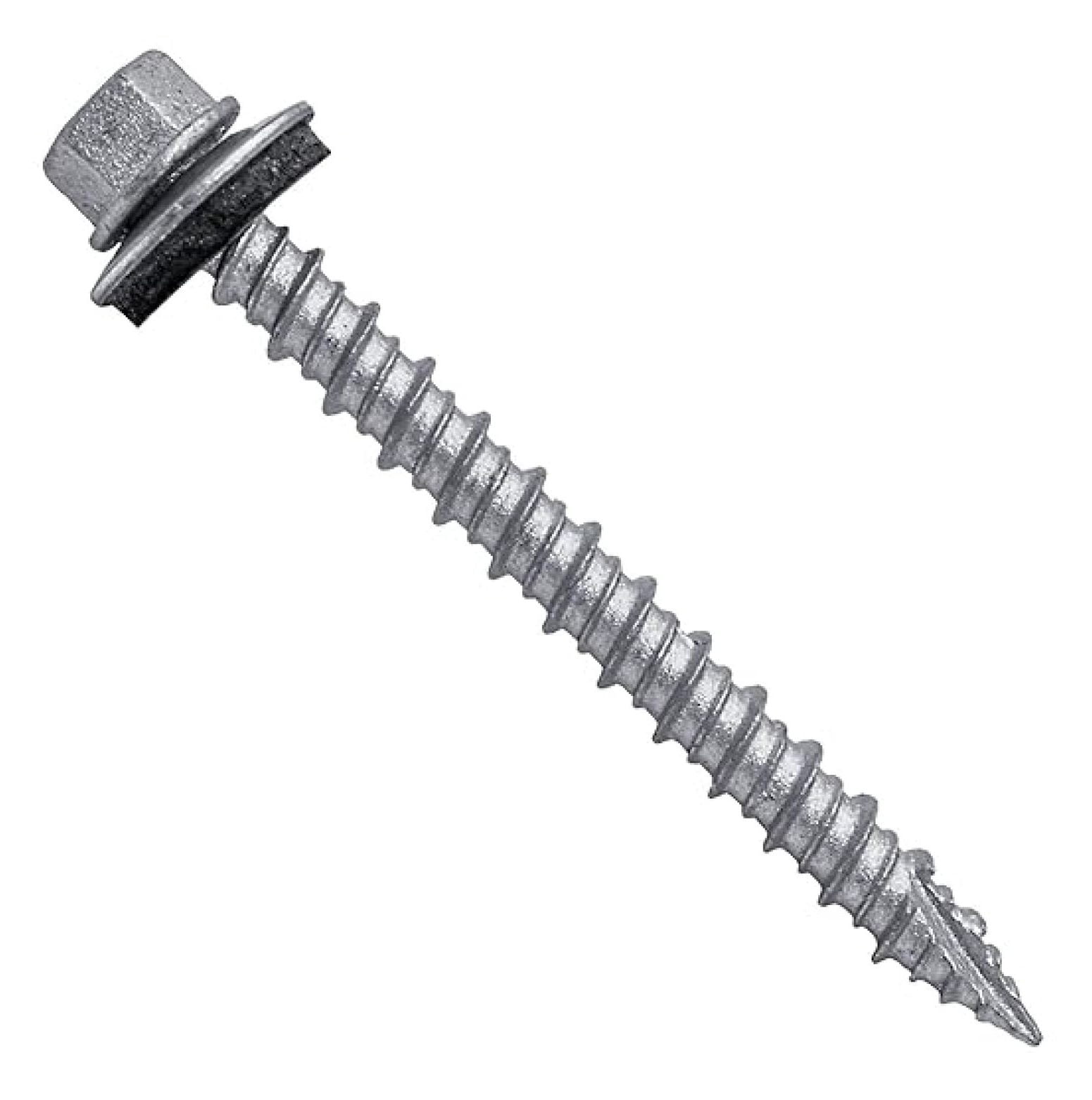 Metal ROOFING SCREWS: (750) 10 x 2" Galvanized Hex Head Sheet Metal ...