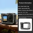 Metal Rabbit Cage for DJI Osmo Action6, Aluminum Protective Expansion ...