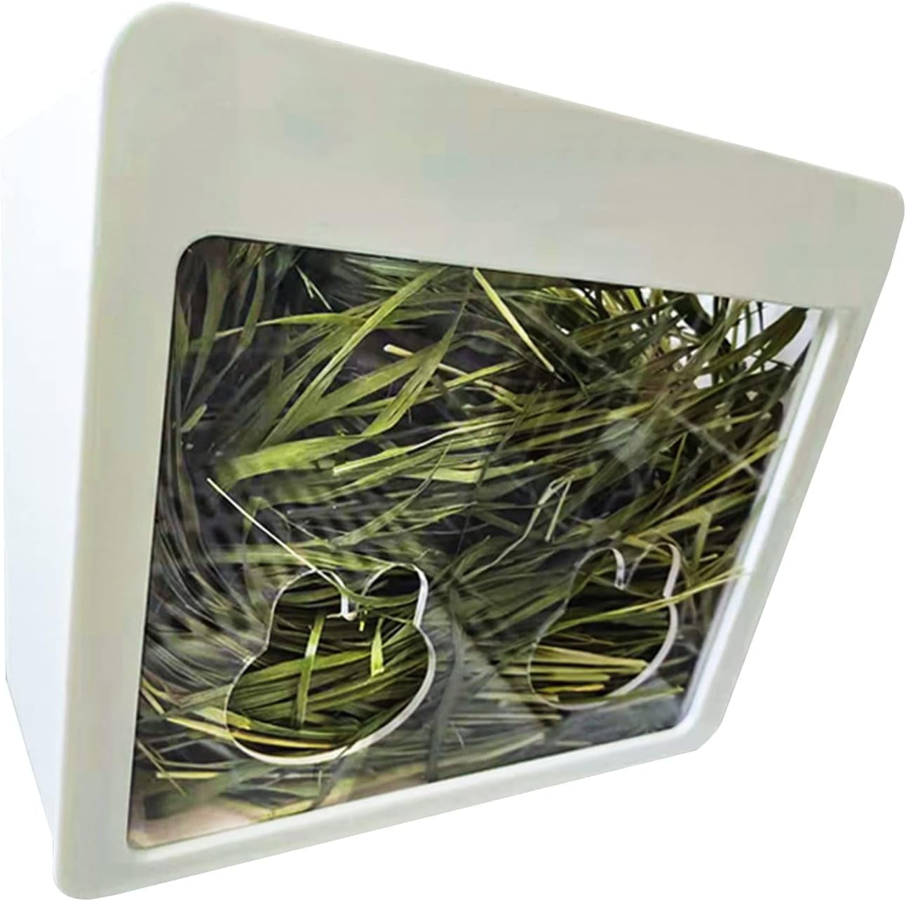 Metal Rabbit Hay Feeder Rack Hanging Hay Feeder for Guinea Pigs Bunny ...