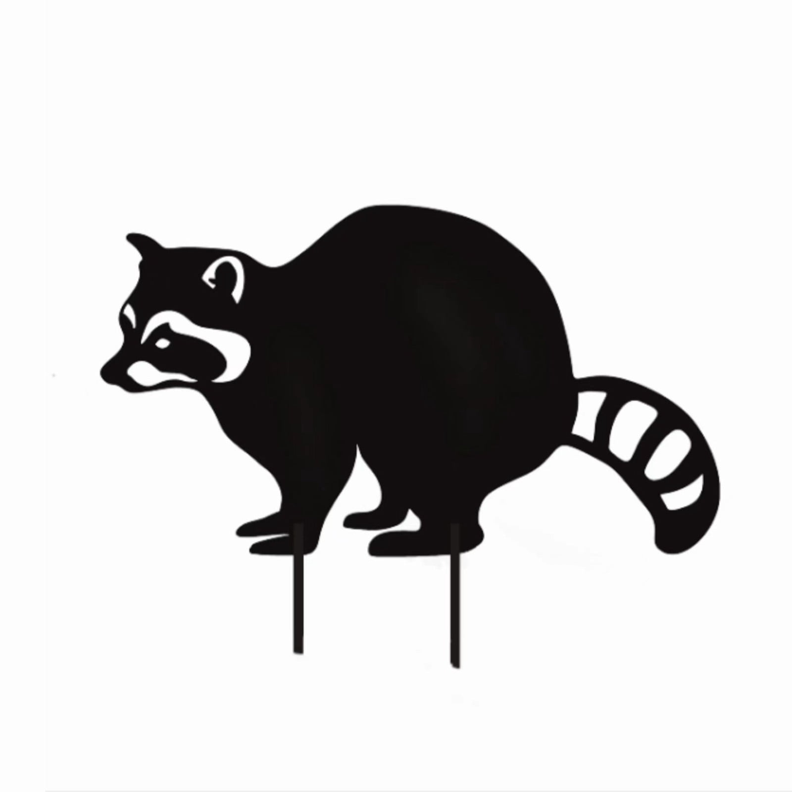 Metal Raccoon Garden Stake,Cute Animal Yard Art,Rustproof Iron,for ...