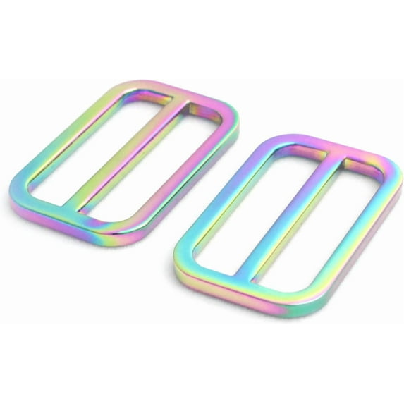 Metal Rainbow Swivel Snaps Hooks with rainbow d rings and Tri-Glides ...