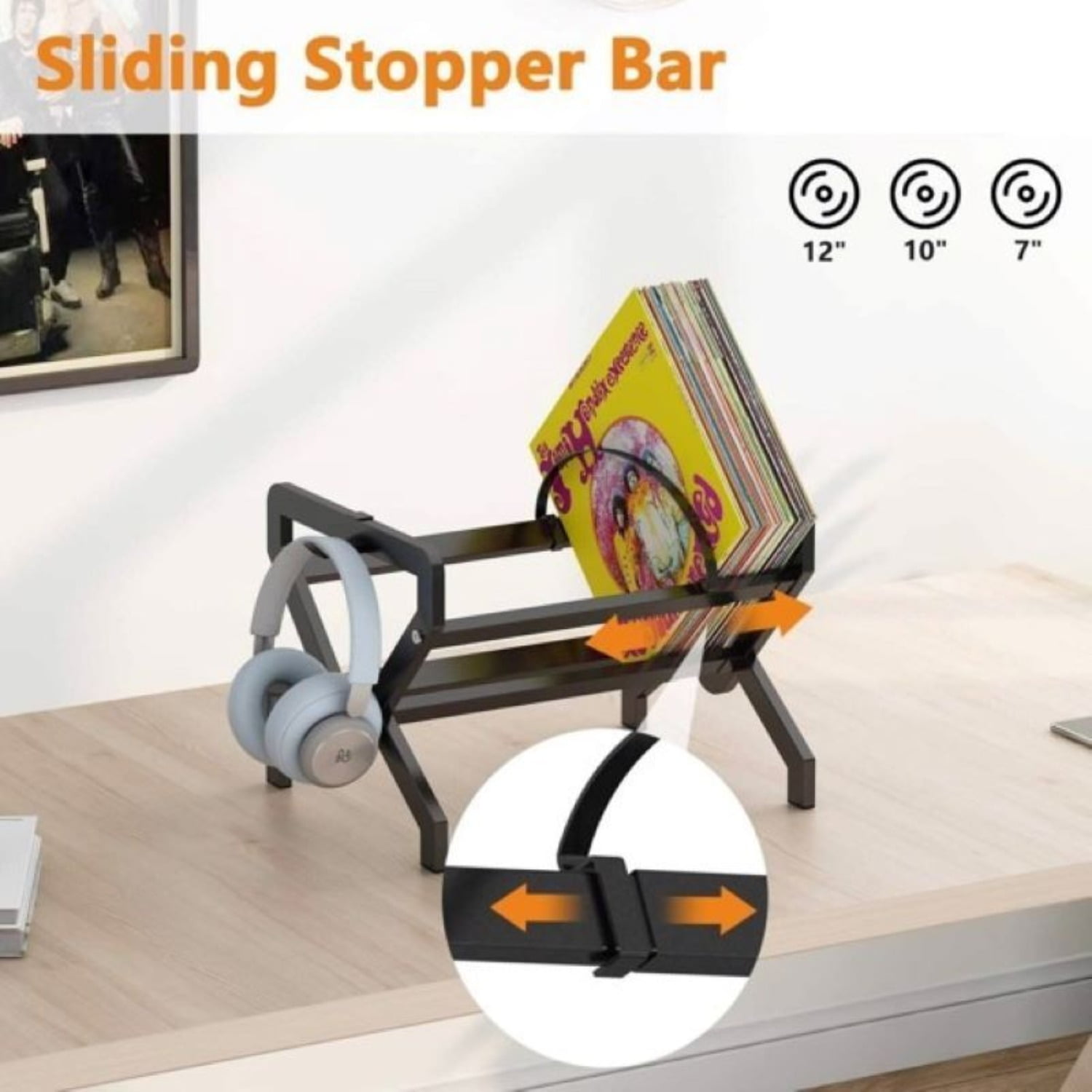 Metal Record Player High End Stand for Jukeboxes, Albums and Books ...