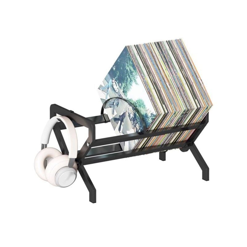 Metal Record Player Stand with Storage Shelves for Turntables, Vinyl ...