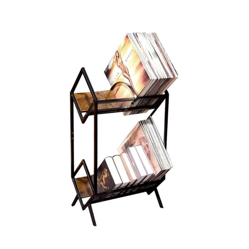 Metal Record Player Stand for Turntables with Storage Shelf for Albums ...