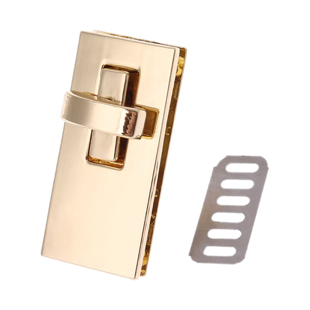 Metal Rectangle Shape Clasp Turn Locks Twist Lock DIY Handbag Shoulder ...