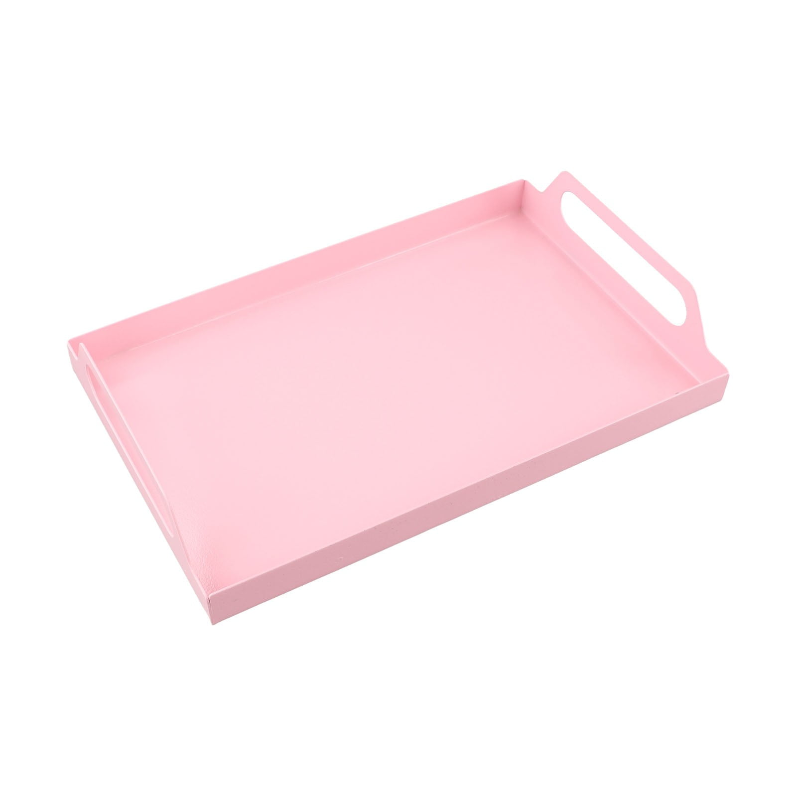 Metal Rectangular Iron Art Serving Tray with Handles-Stylish and ...