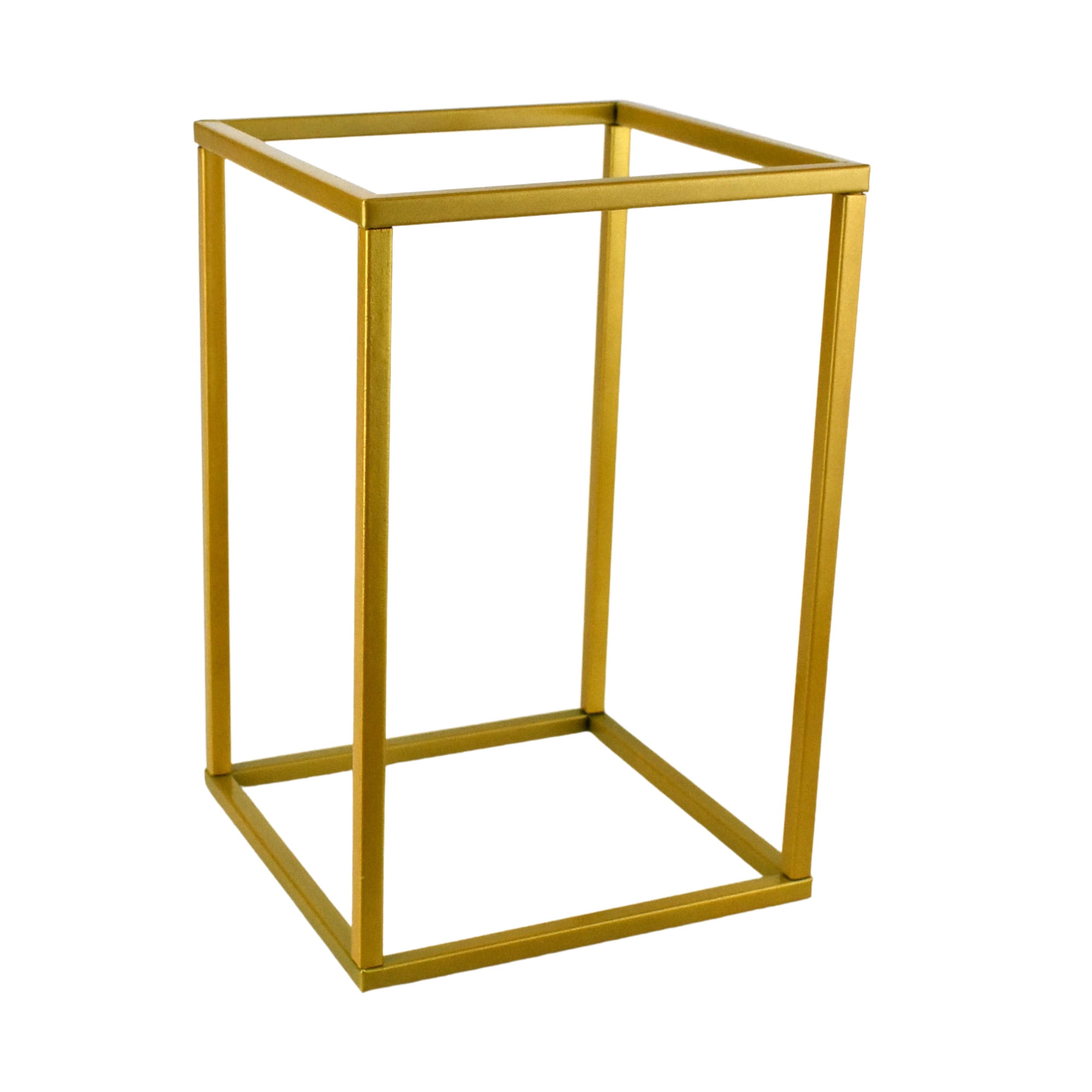 Metal Rectangular Stand Centerpiece, 12-inch x 8-inch, Gold - Walmart.com